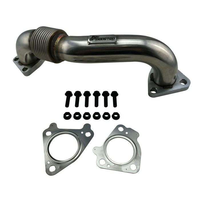 Drivers Side Up-Pipe w/Gasket Bolts + Nuts for LB7 LLY LBZ LMM LML 6.6L ...